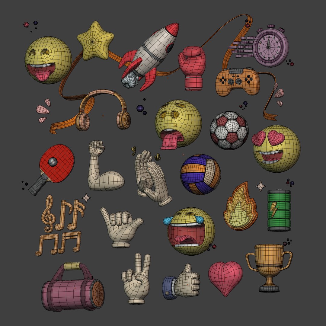 3D Cartoon Pack Model - TurboSquid 2169703