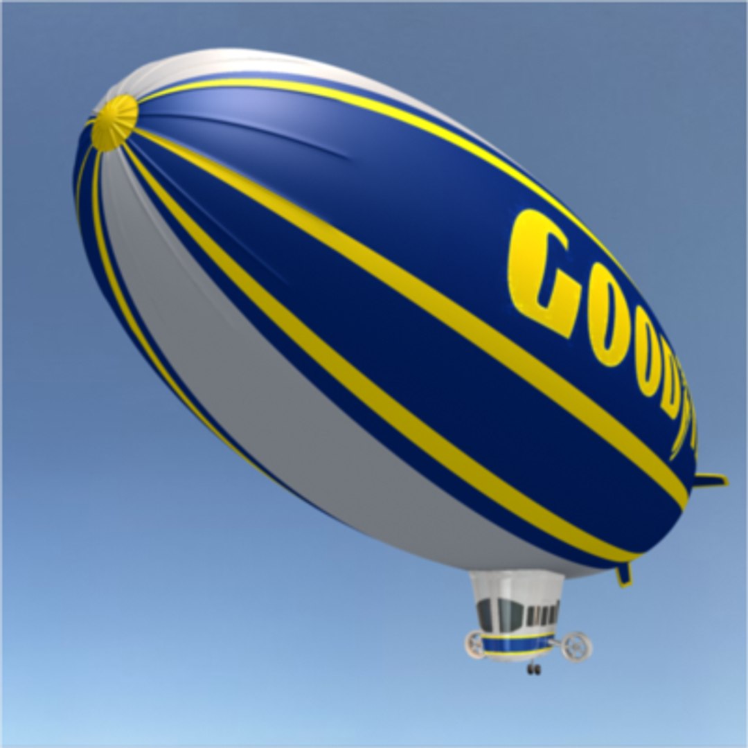 3d Model Goodyear Blimp Years