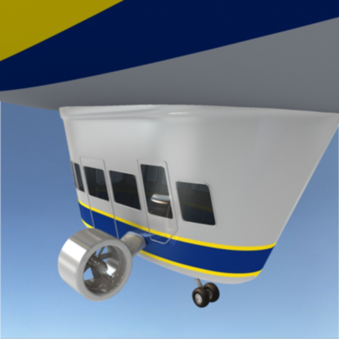 3d Model Goodyear Blimp Years