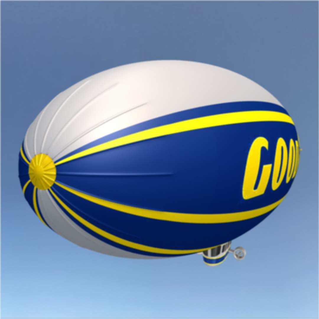 3d Model Goodyear Blimp Years