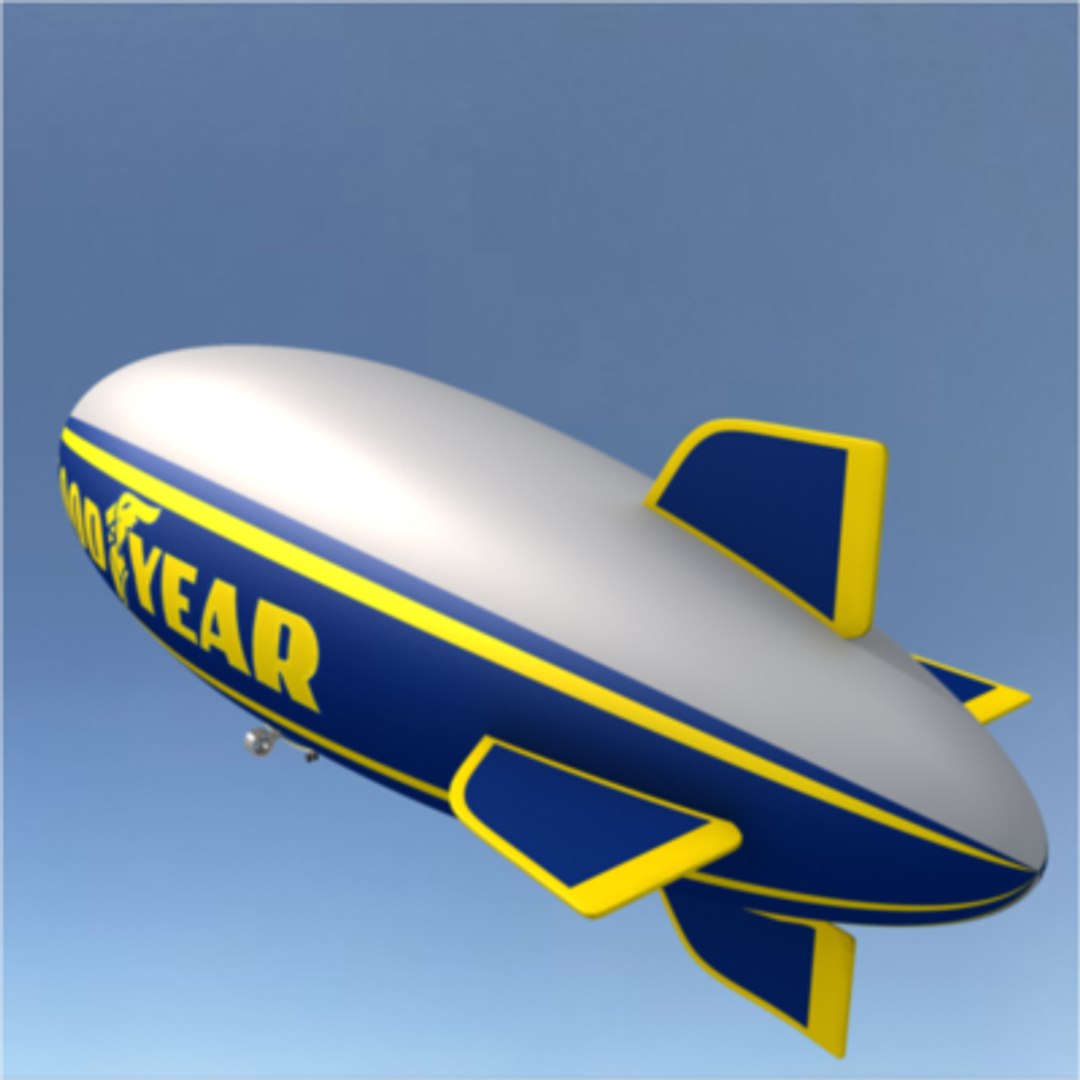 3d Model Goodyear Blimp Years