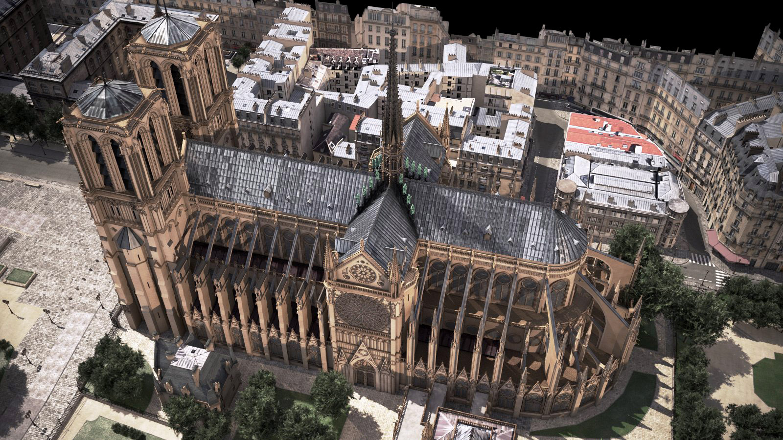 Notre dame paris 3D model - TurboSquid 1423947