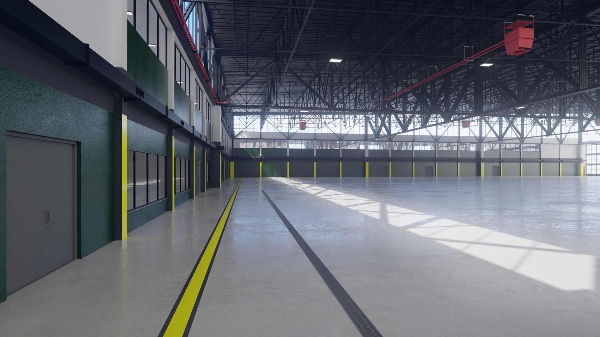 Airplane Hangar Interior 12 3D - TurboSquid 1997068