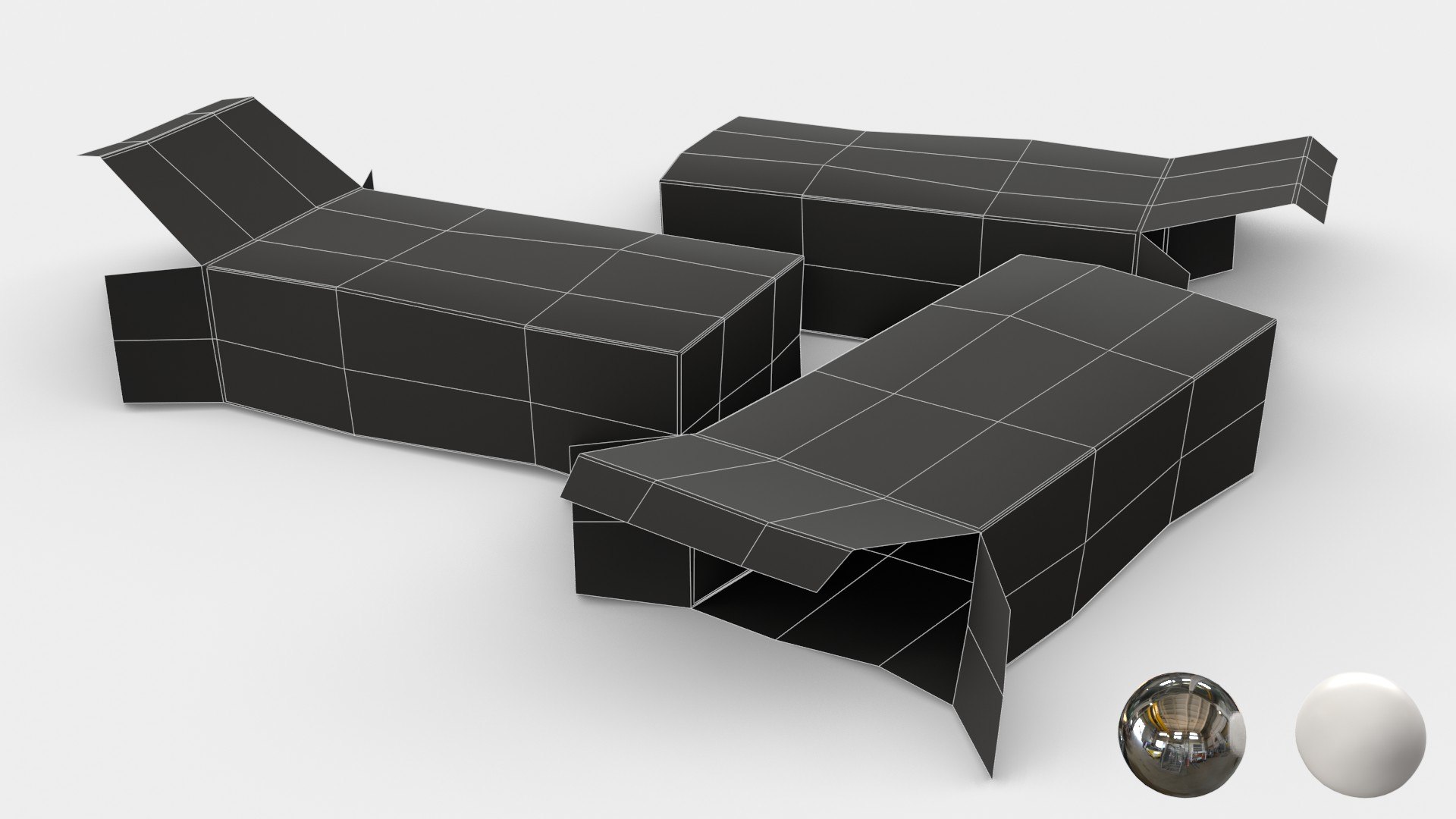 Army K-rations Boxes End 3D Model - TurboSquid 1535481