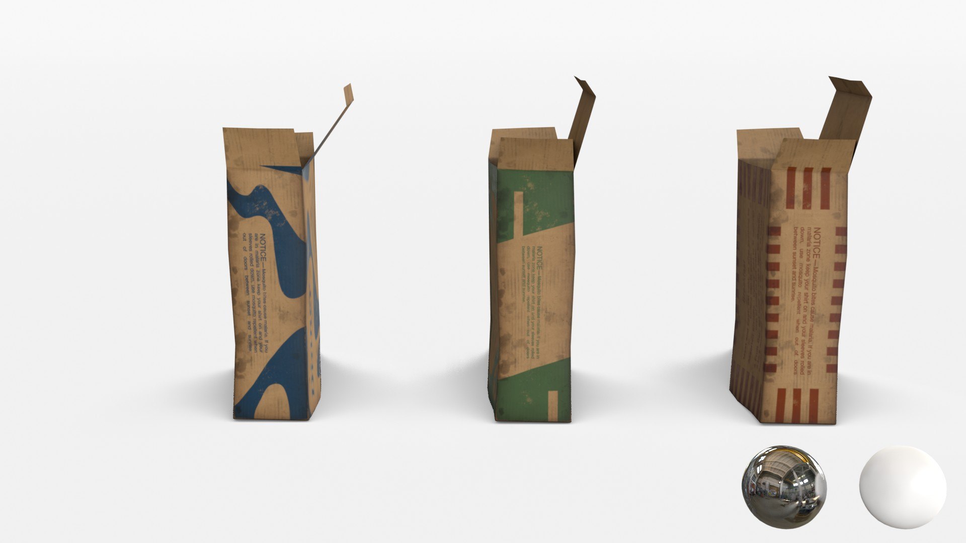 Army K-rations Boxes End 3D Model - TurboSquid 1535481