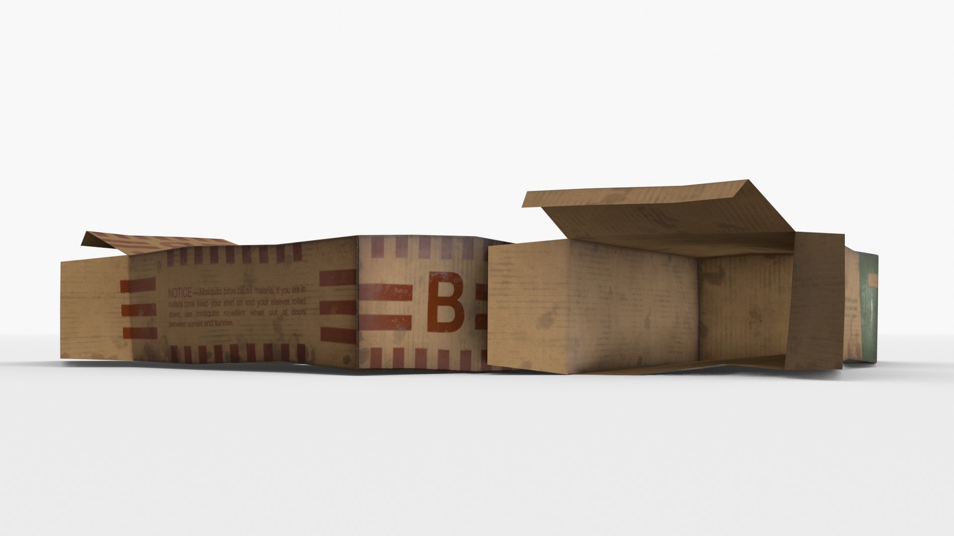 Army K-rations Boxes End 3D Model - TurboSquid 1535481
