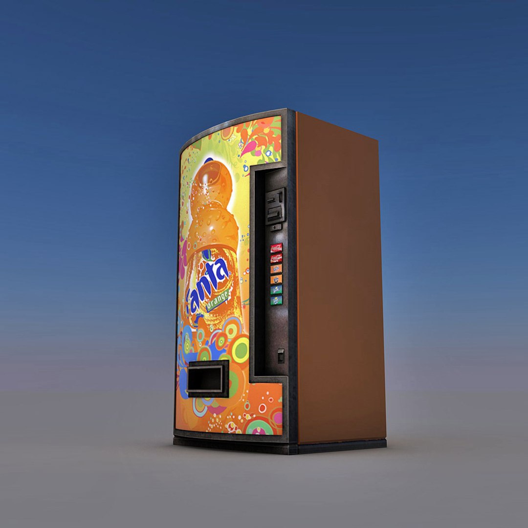 3d vending machine fanta