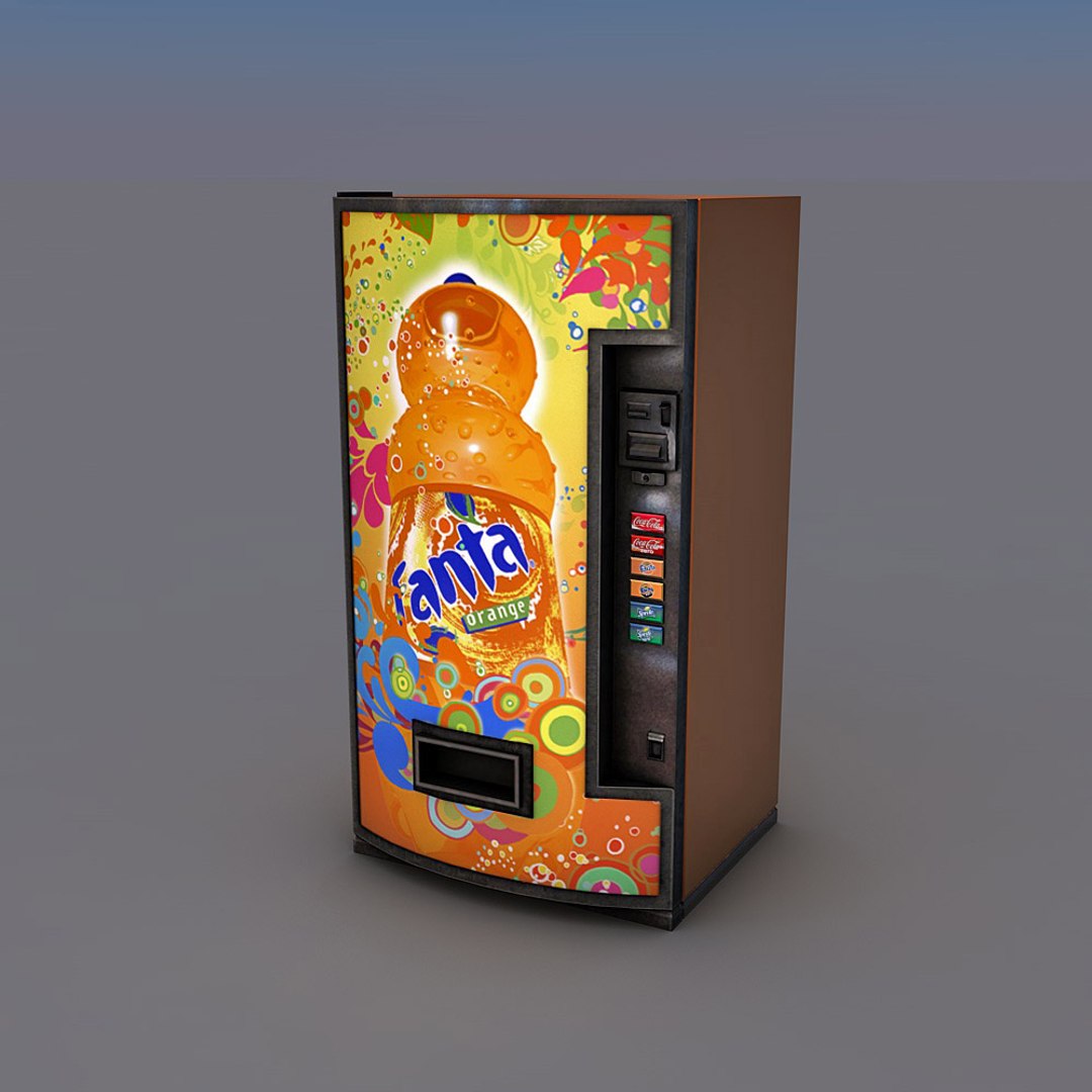 3d vending machine fanta