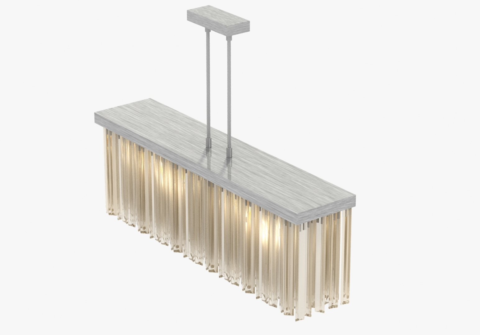 chandelier rectangular 3d model
