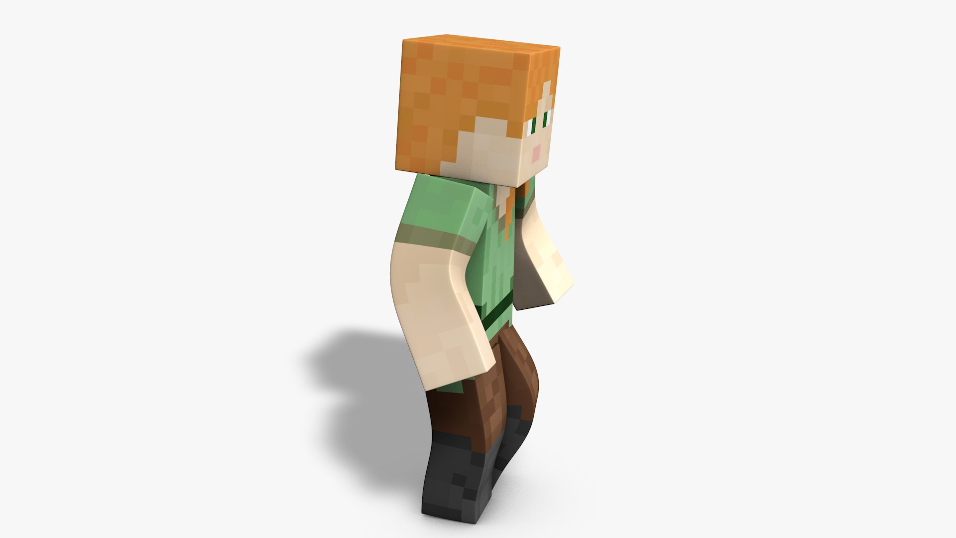 Alex Minecraft - Mixamo Animatable - Use Your Own Skin 3D - TurboSquid ...
