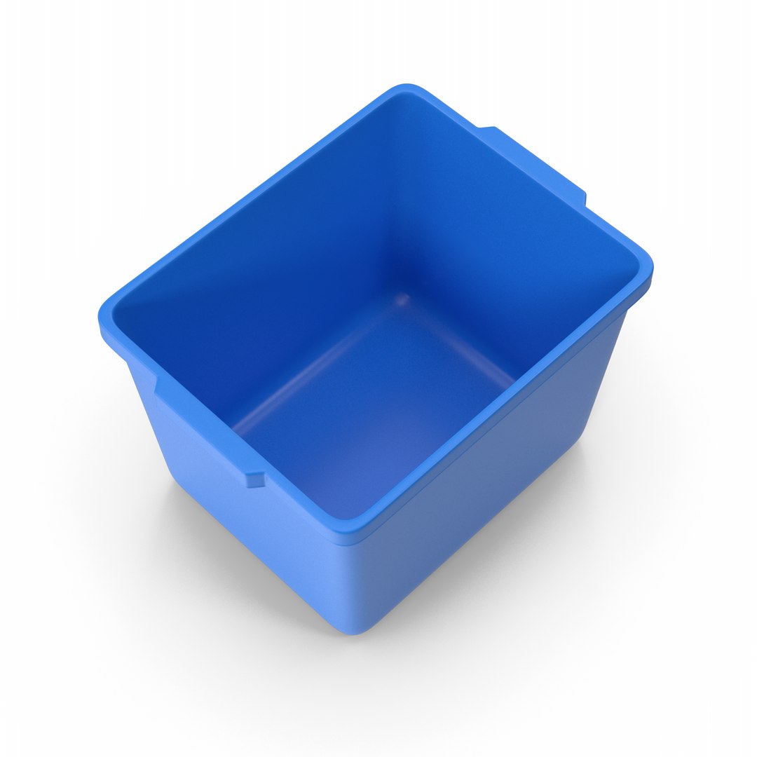 Blue Trash Can 3D model - TurboSquid 2170969