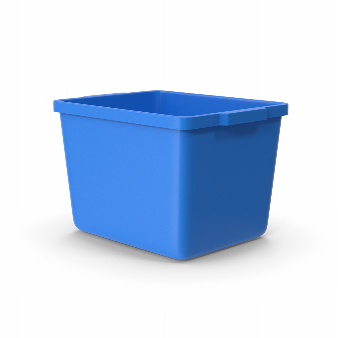 Blue Trash Can 3D model - TurboSquid 2170969