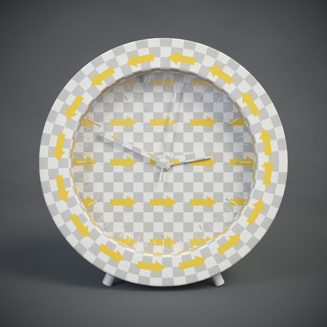Clock Hours Elements 3d Model