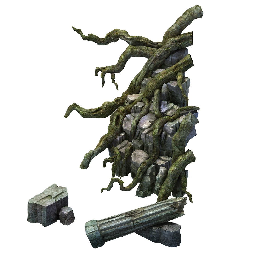 3D Model Fallen Land - Tree - TurboSquid 1446811
