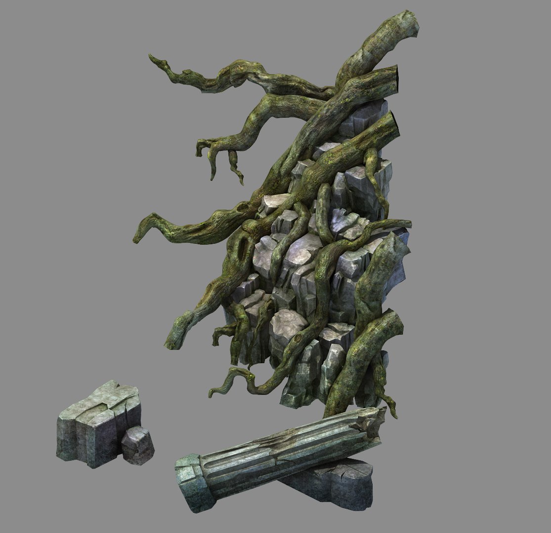 3D Model Fallen Land - Tree - TurboSquid 1446811