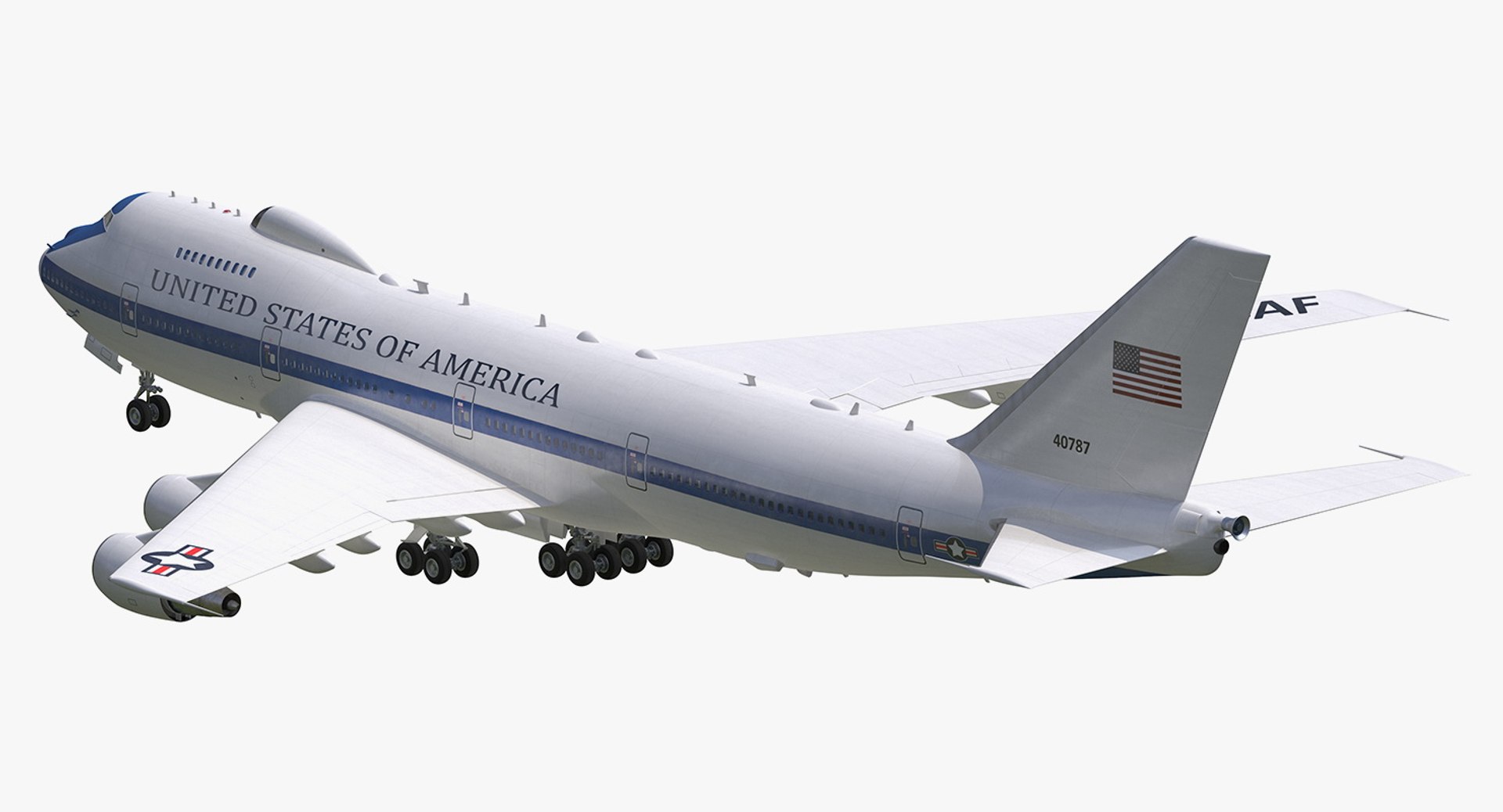 3D boeing e4b nightwatch military aircraft - TurboSquid 1381724