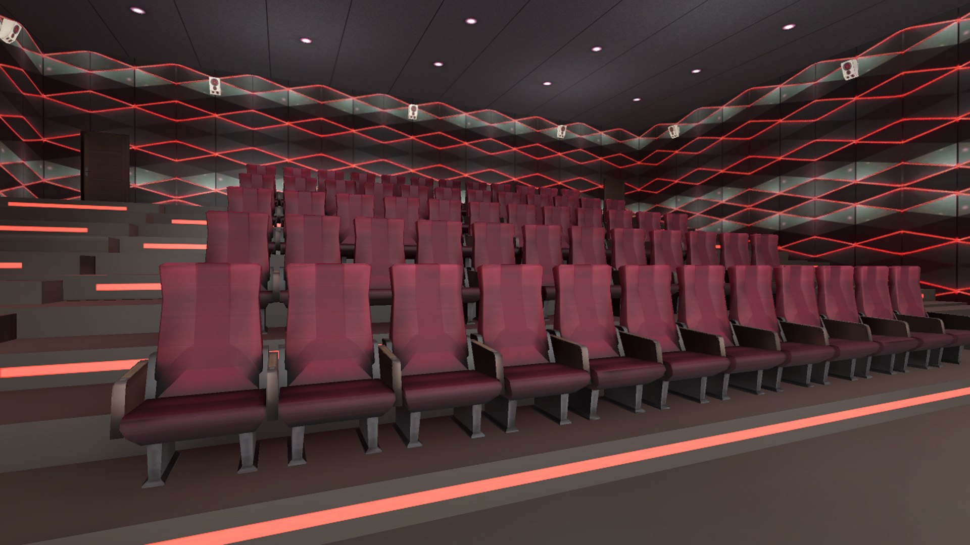 3D Modern Cinema Hall 05 Model - TurboSquid 2203447