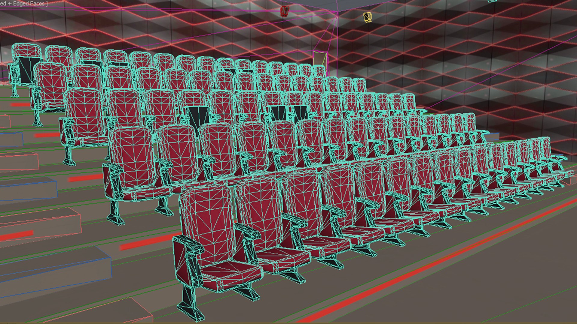 3D Modern Cinema Hall 05 Model - TurboSquid 2203447