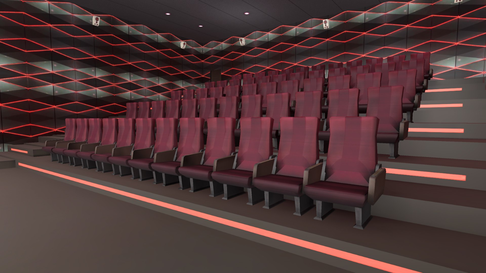 3D Modern Cinema Hall 05 Model - TurboSquid 2203447