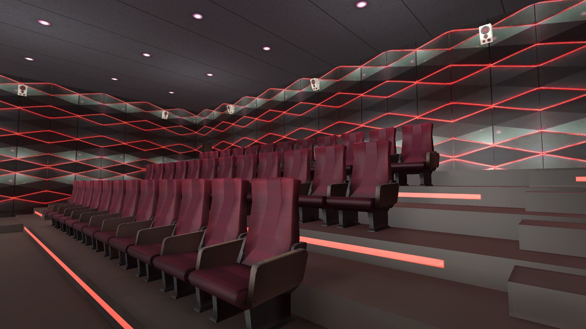 3D Modern Cinema Hall 05 Model - TurboSquid 2203447