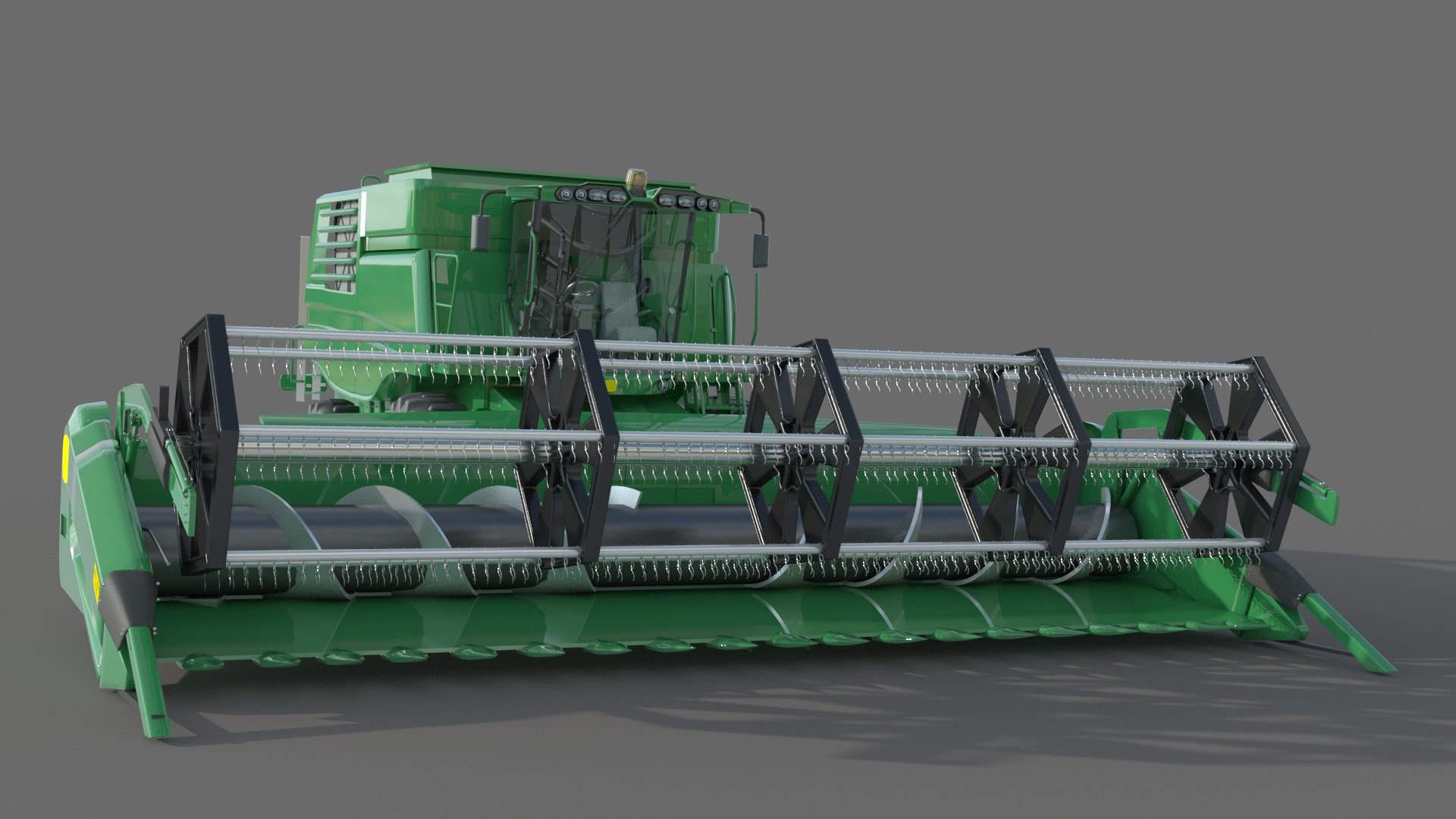 3D Wheeled Combine Harvester - TurboSquid 2173099