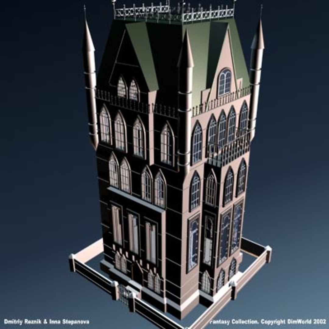 Fantasy Tower 3d Model