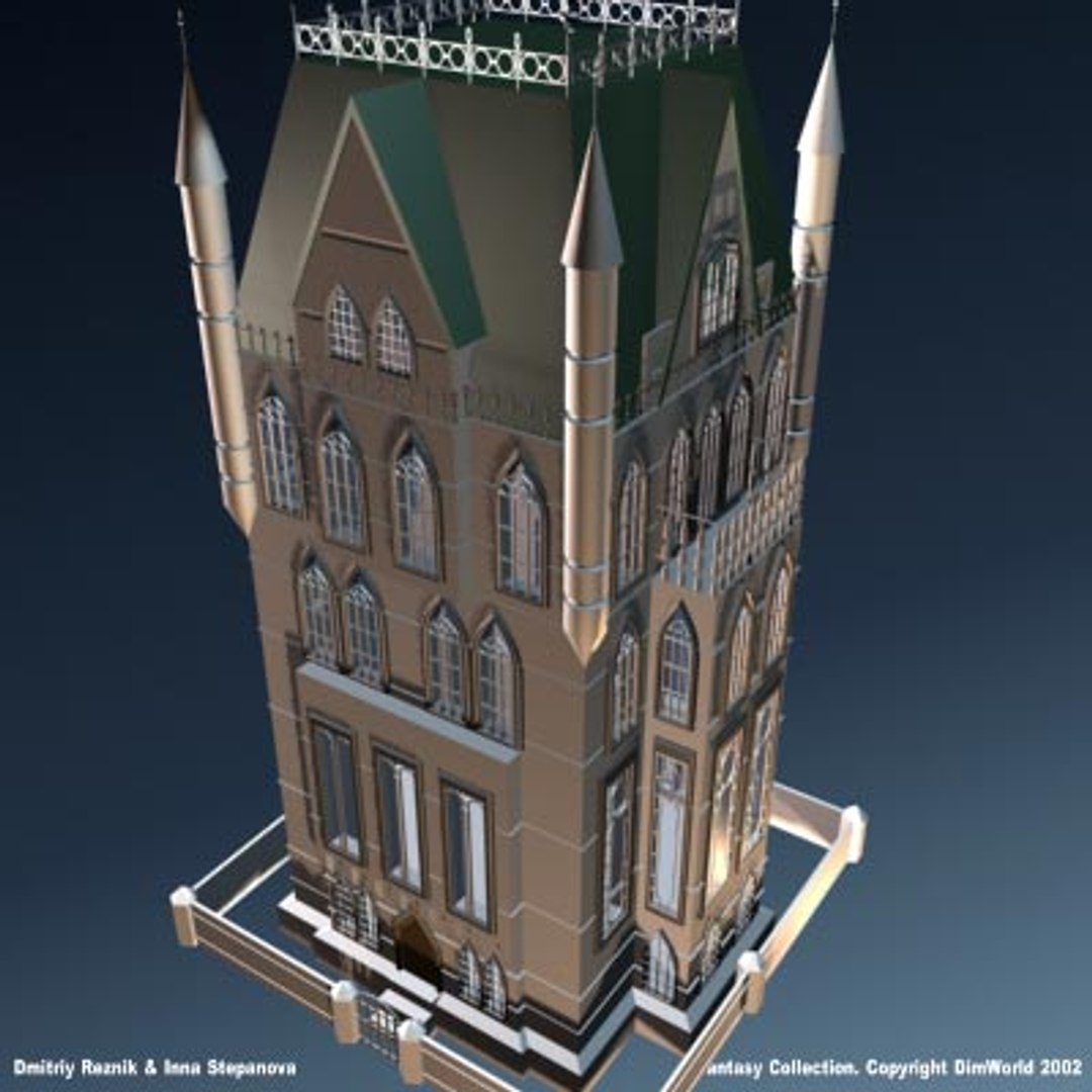 Fantasy Tower 3d Model