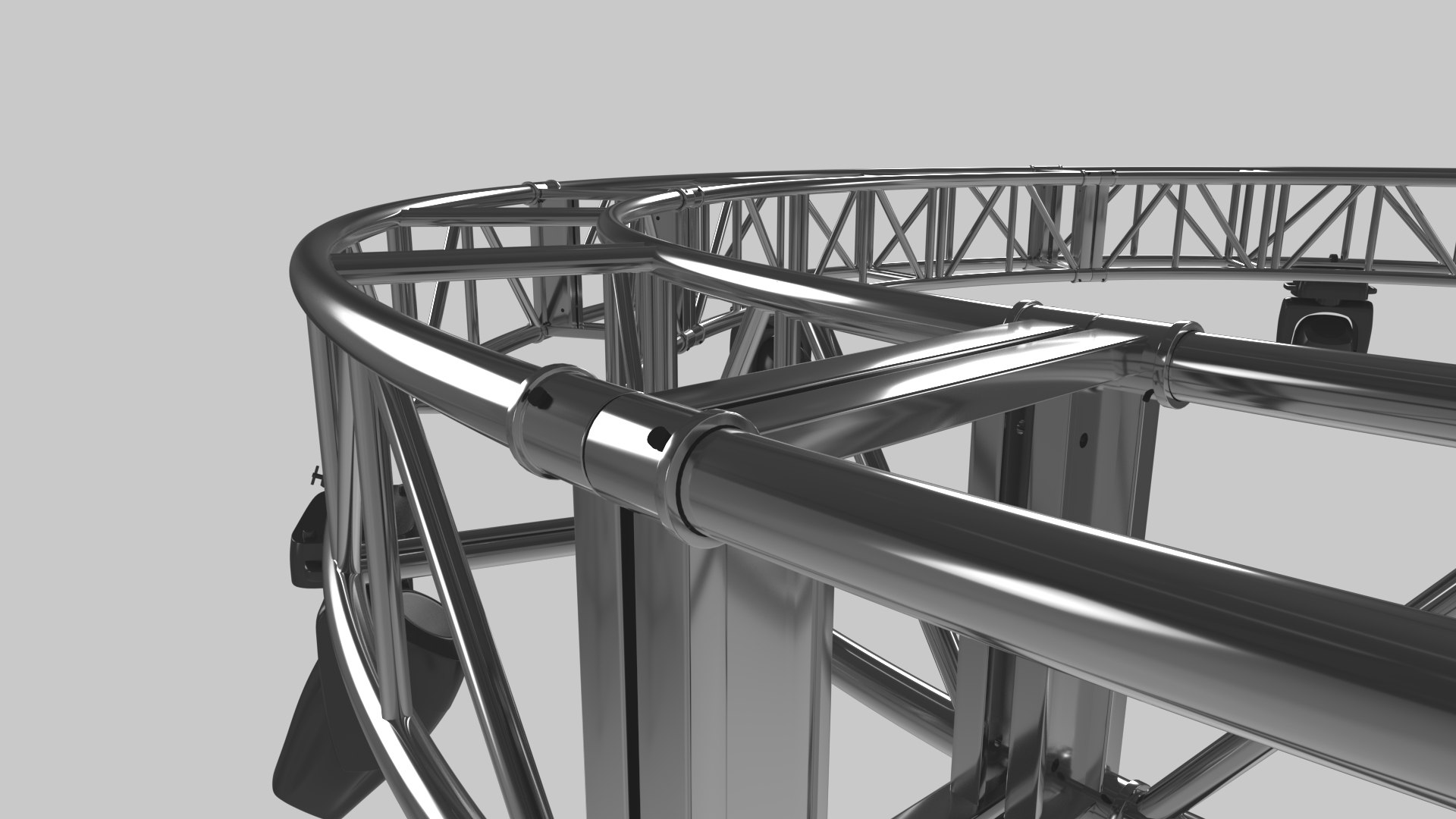 3D Circular Truss Stage Lighting Studio 4 Model - TurboSquid 2380502