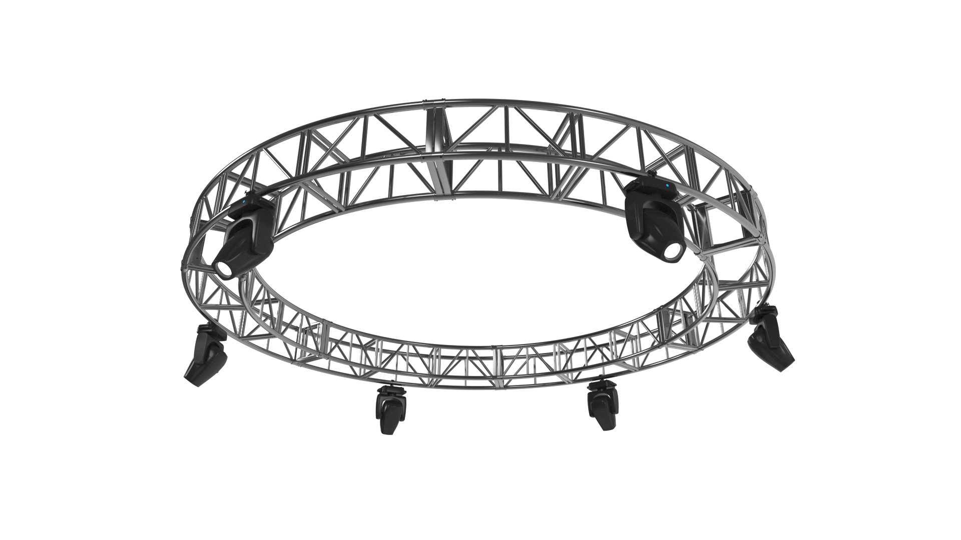 3D Circular Truss Stage Lighting Studio 4 Model - TurboSquid 2380502