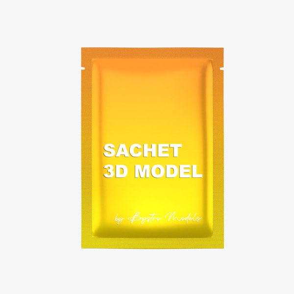 3D Sachet Models | TurboSquid