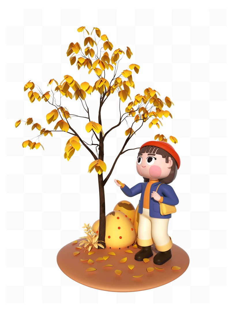 3D 3D fall cartoon model - TurboSquid 2067731