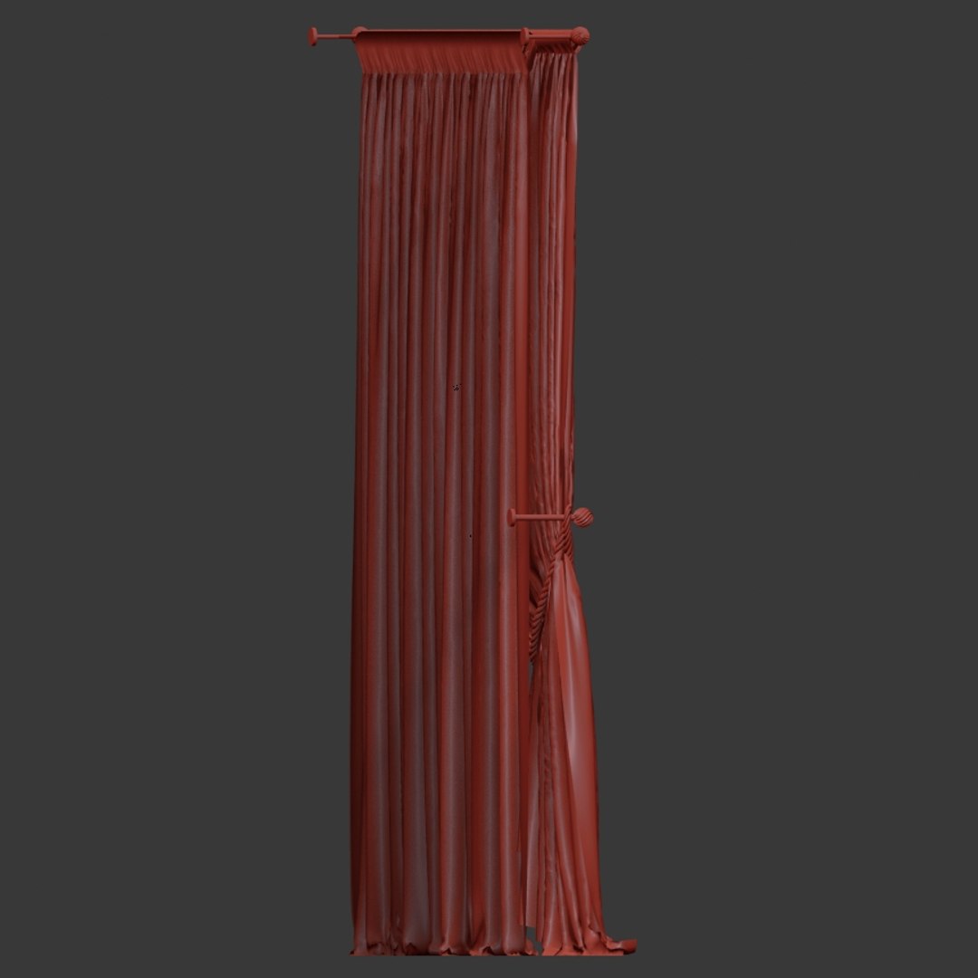 Tulle rope white 3D model - TurboSquid 1388014