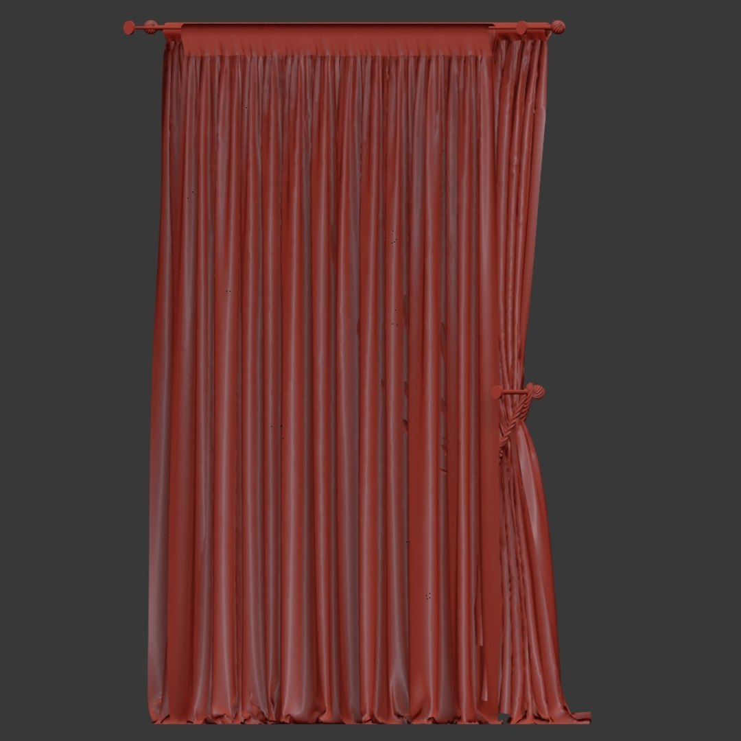 Tulle rope white 3D model - TurboSquid 1388014