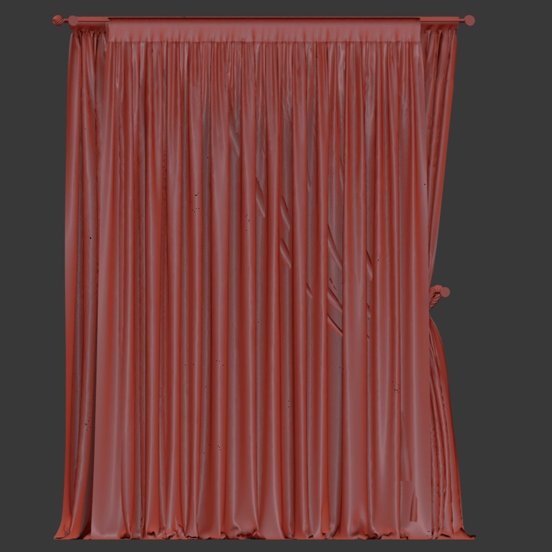 Tulle rope white 3D model - TurboSquid 1388014