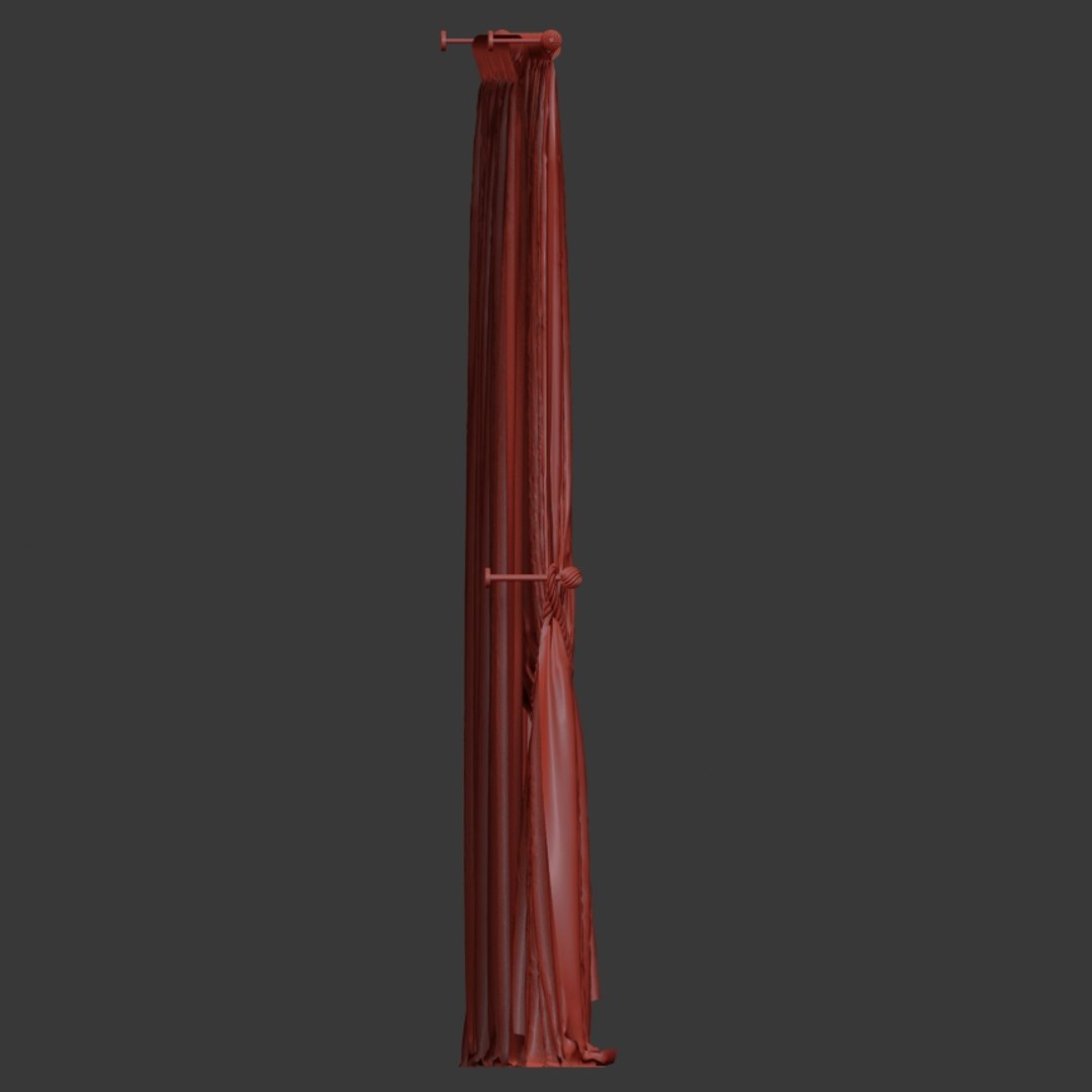 Tulle rope white 3D model - TurboSquid 1388014