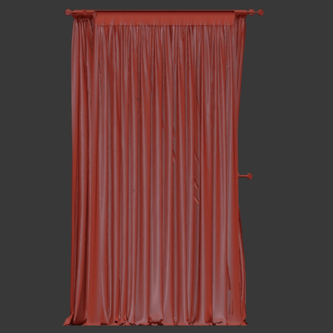 Tulle rope white 3D model - TurboSquid 1388014