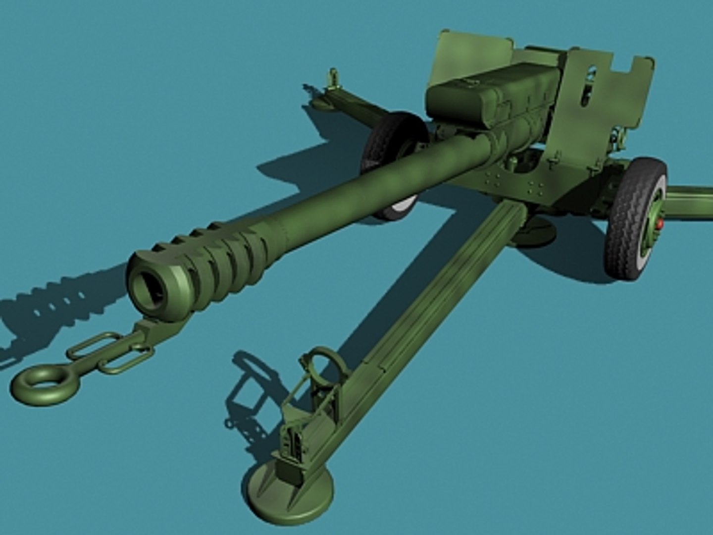 3d Soviet Russian Howitzer Model