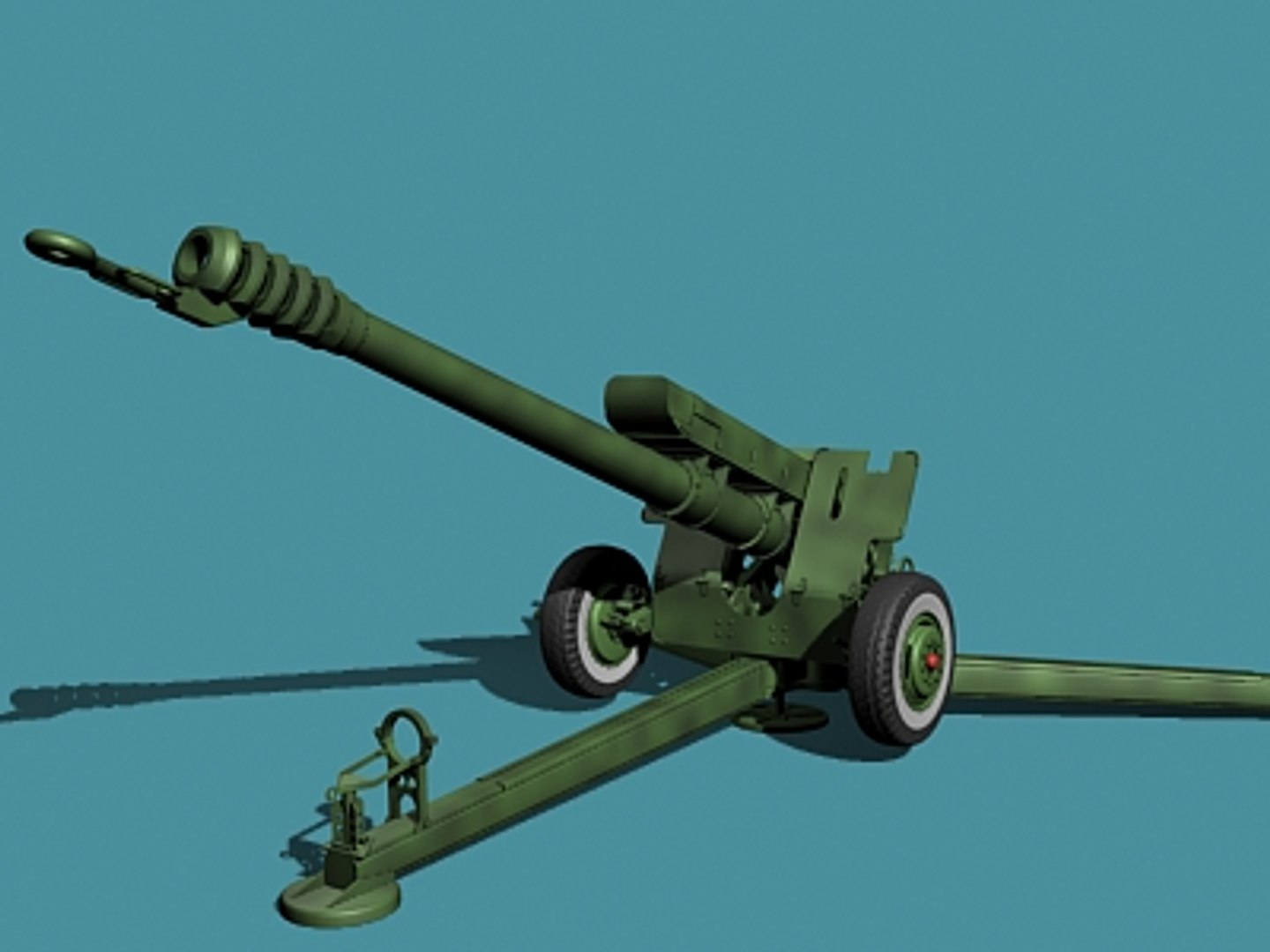 3d Soviet Russian Howitzer Model