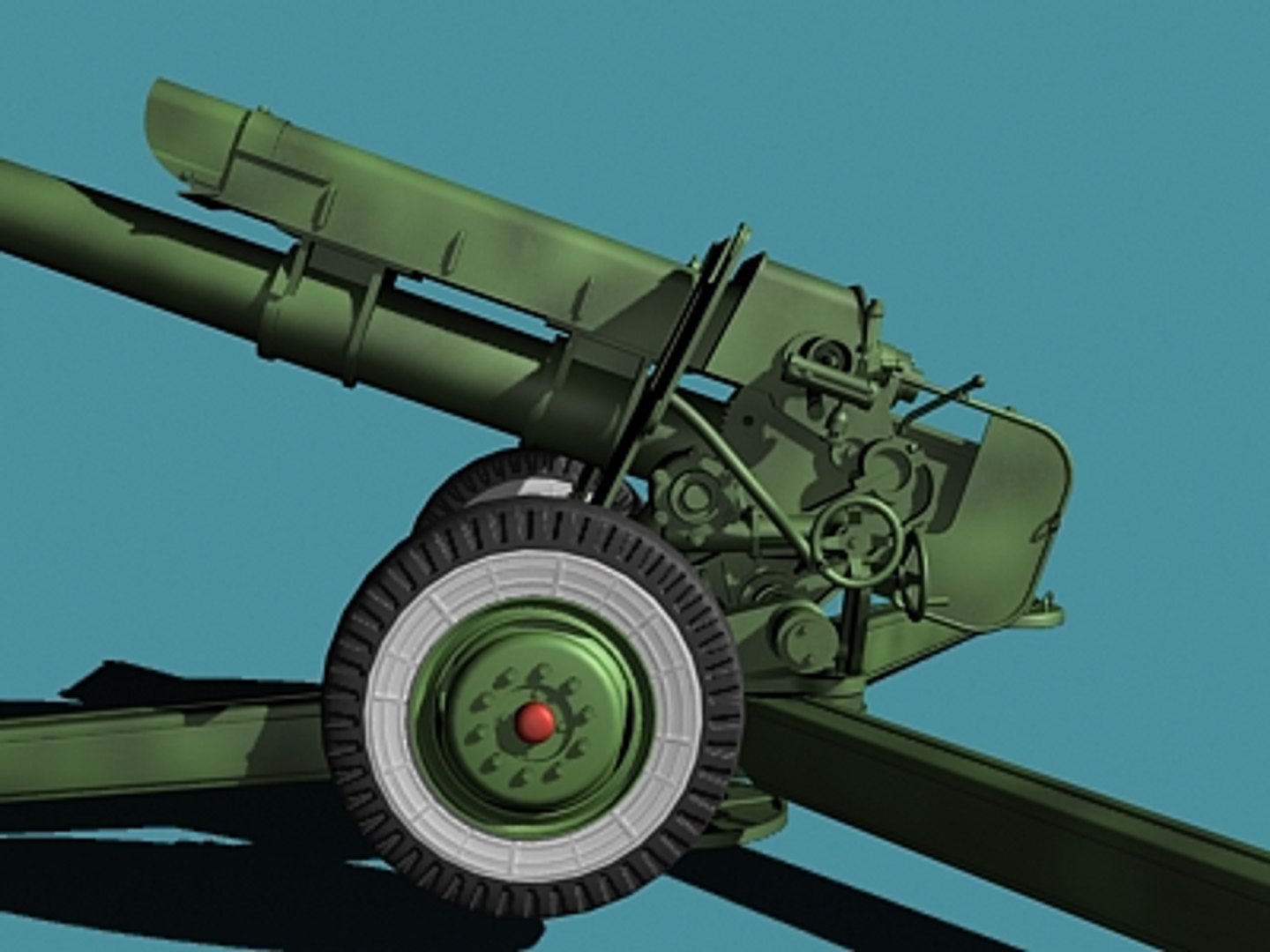 3d Soviet Russian Howitzer Model