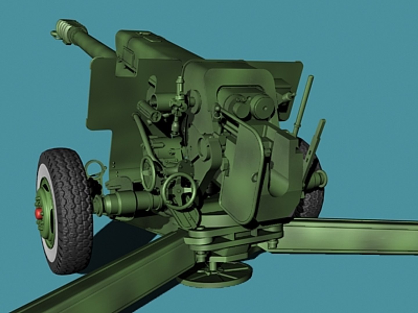 3d Soviet Russian Howitzer Model