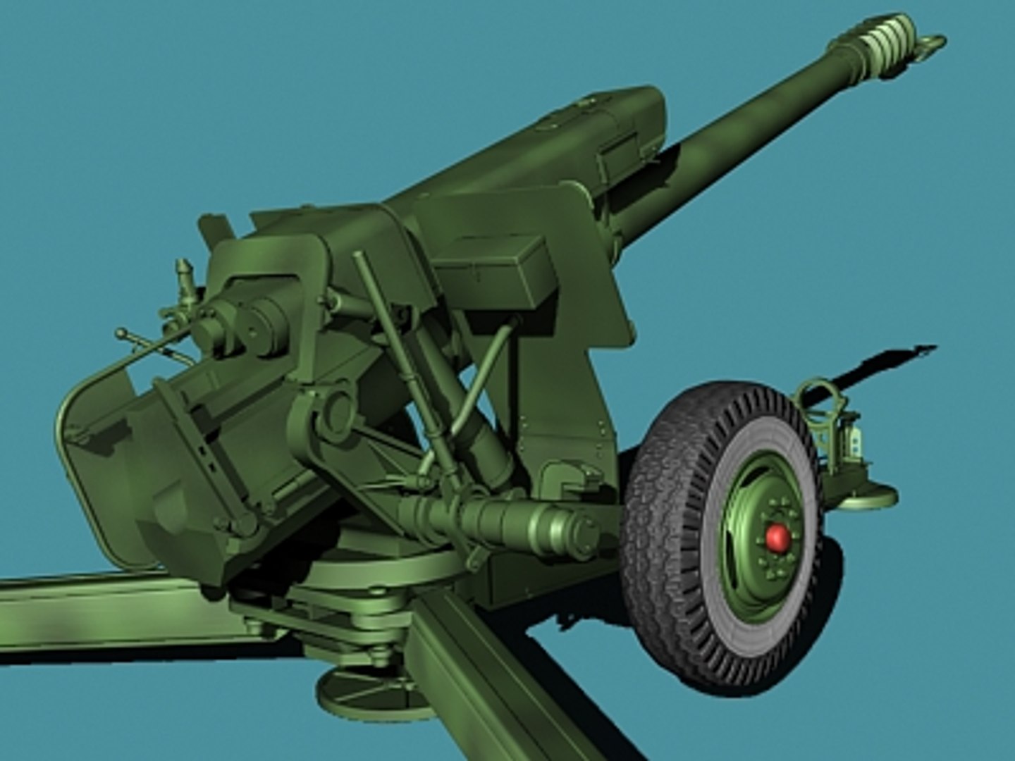 3d Soviet Russian Howitzer Model