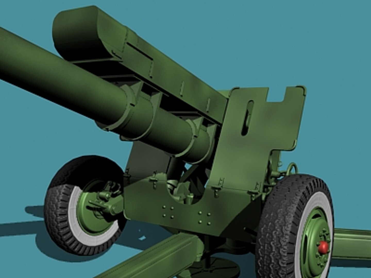 3d Soviet Russian Howitzer Model