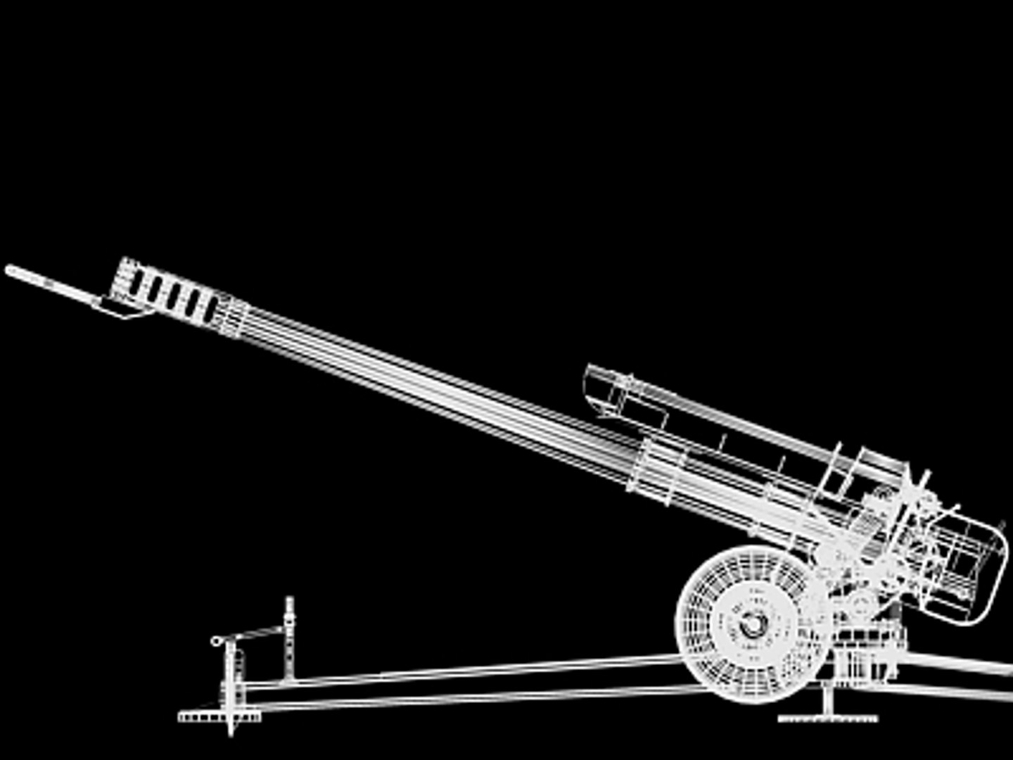 3d Soviet Russian Howitzer Model