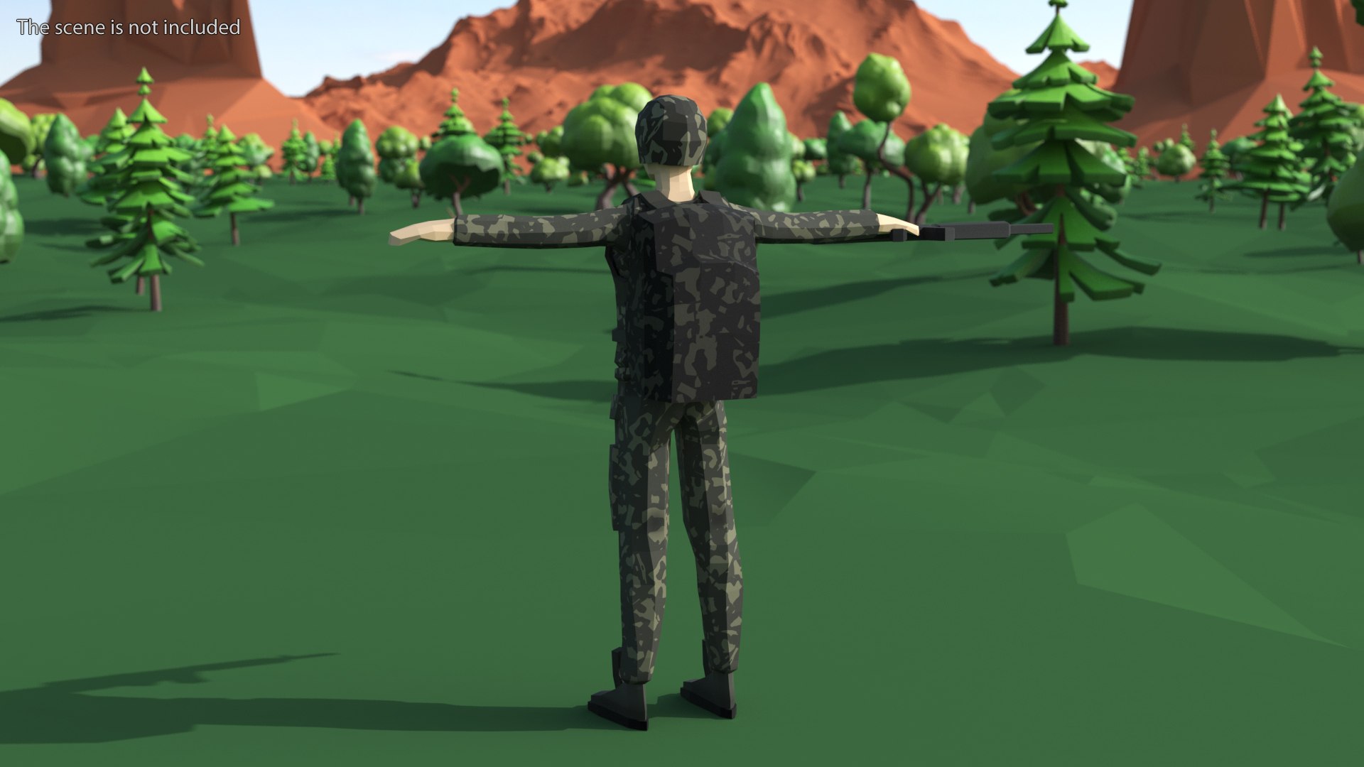 Soldier Low Poly Rigged For Maya 3D - TurboSquid 2191974