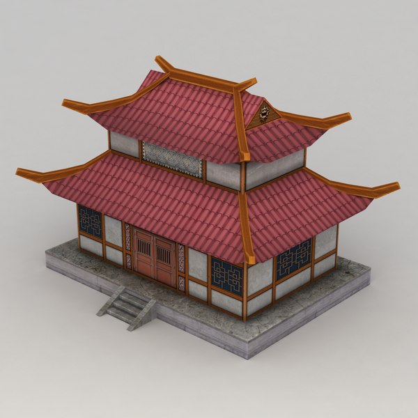 3d chinese building