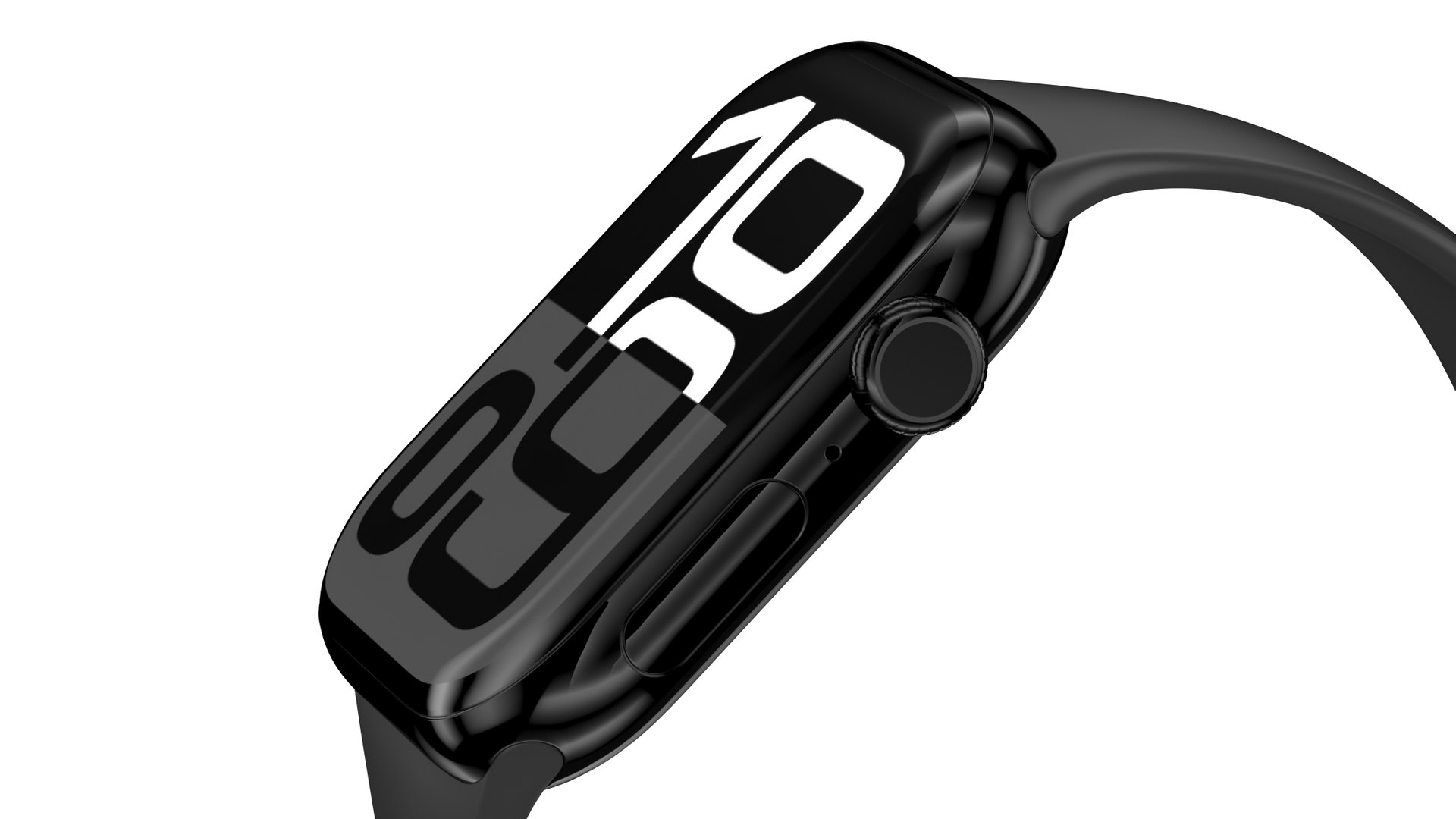 Apple Watch Series 10 Aluminum Jet Black 3D Model - TurboSquid 2292707