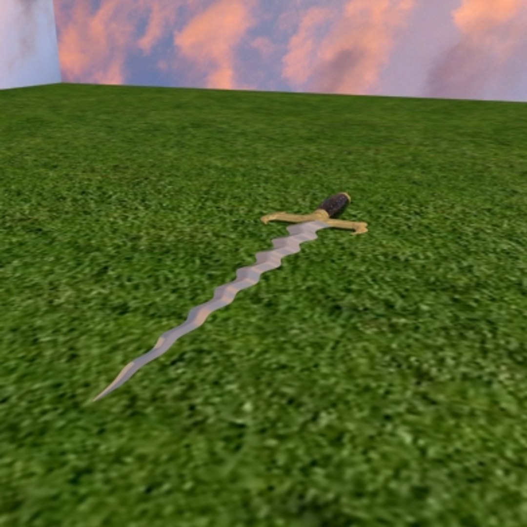 Kris Sword 3d Model