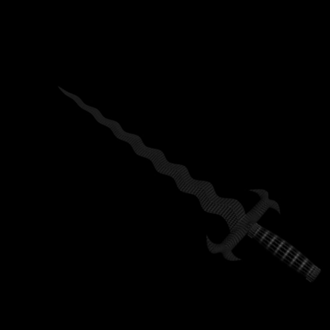 Kris Sword 3d Model