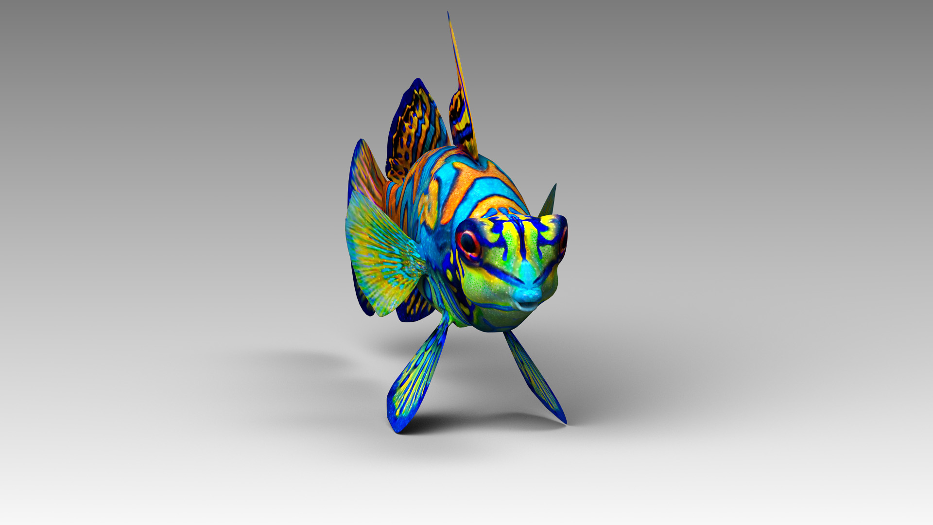 3d mandarin fish