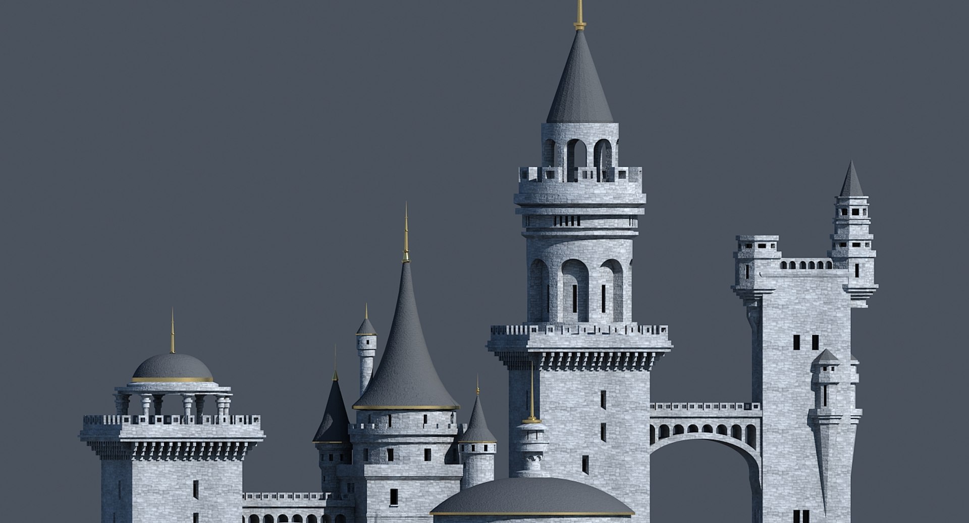 3D Fantasy Castle - TurboSquid 1438490